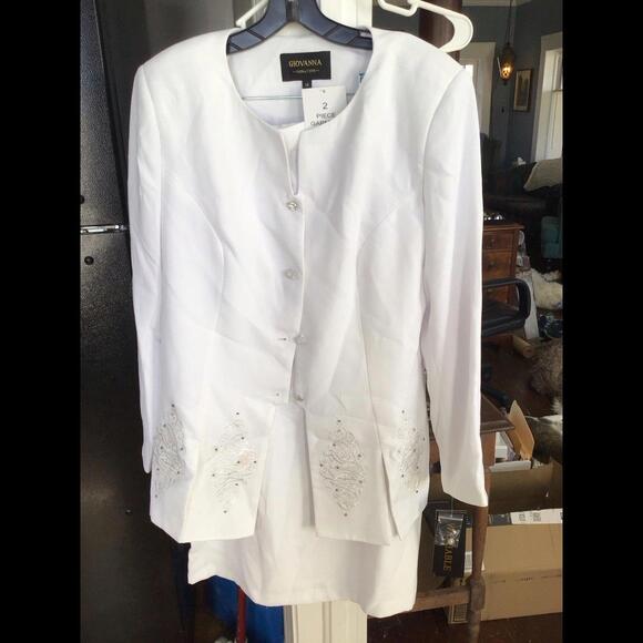 Tops | Giovanna Signature Womens 2 Piece Skirt Suit New Jcpenny 14 ...